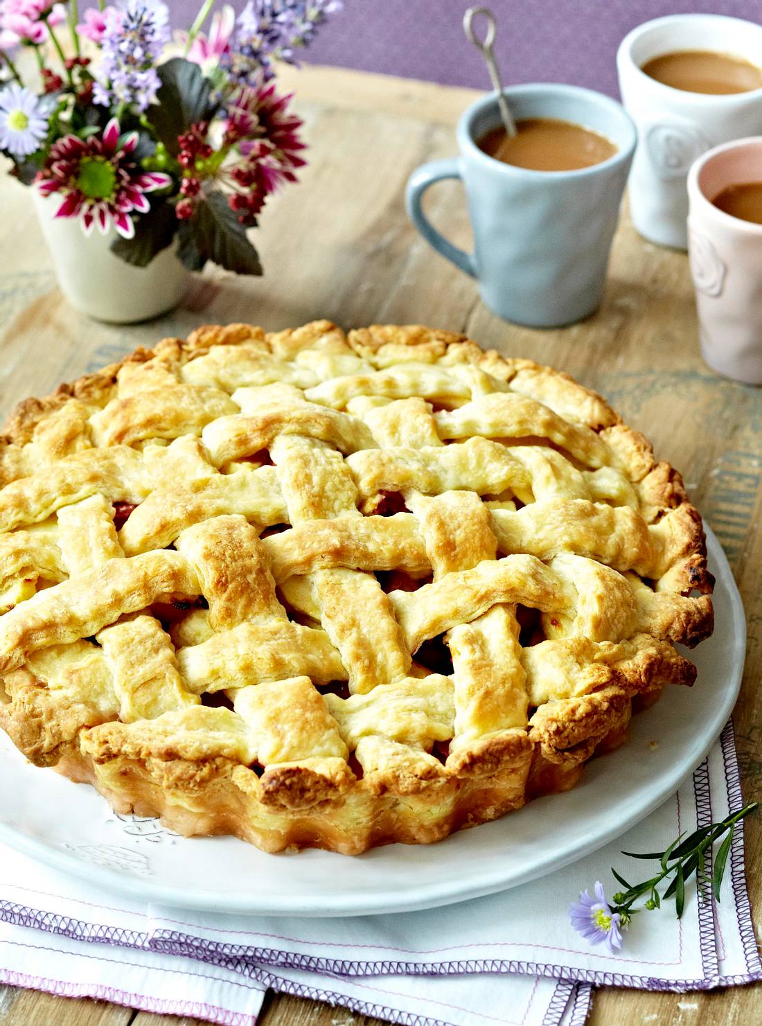 Apfel-Pflaumen-Pie Rezept | LECKER