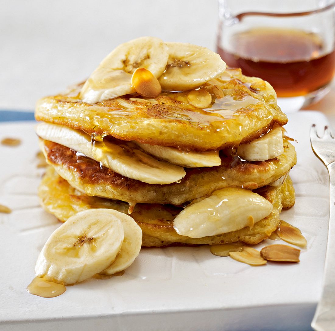 Banana Pancakes Rezept | LECKER