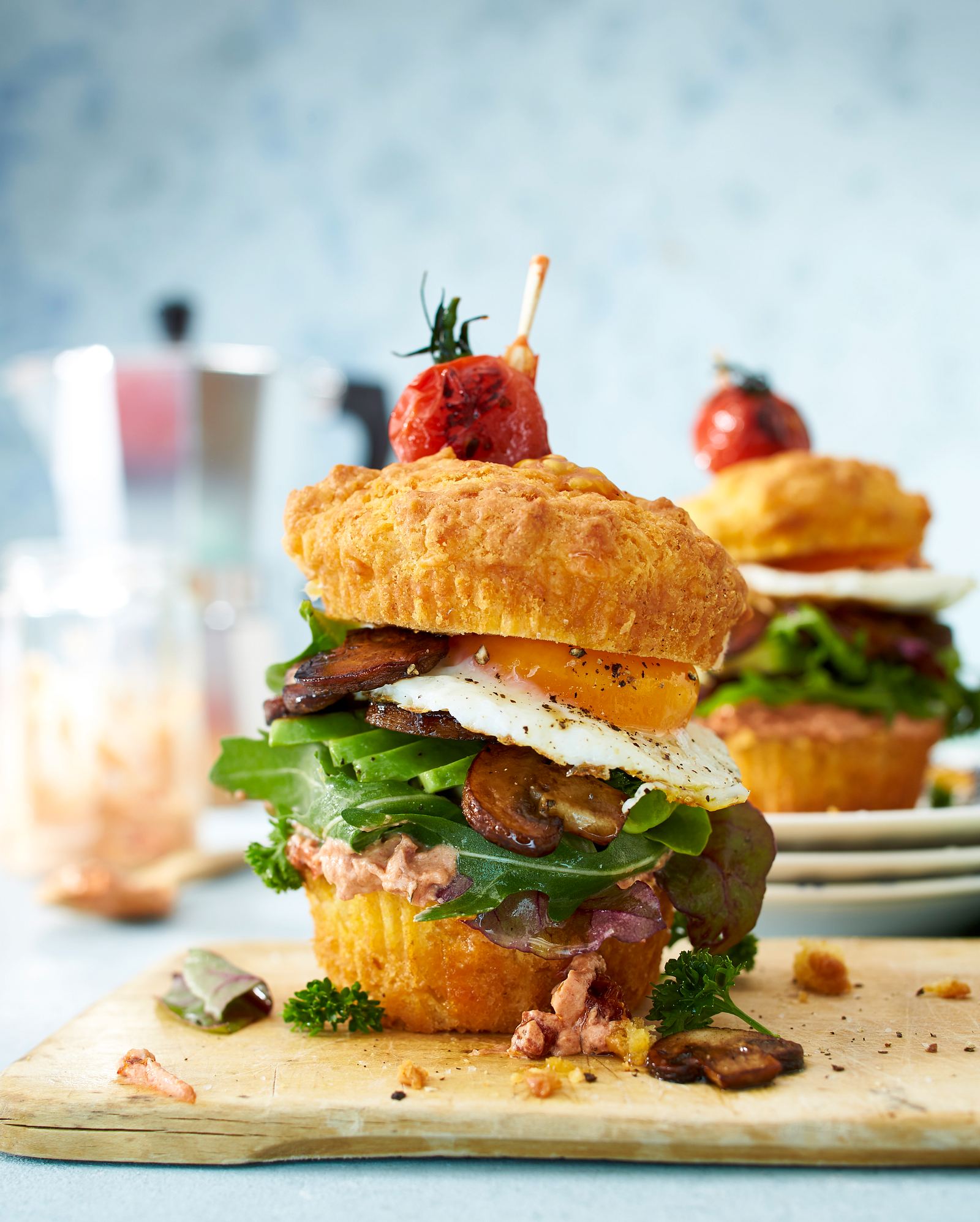 Breakfast-Muffin-Burger Rezept | LECKER