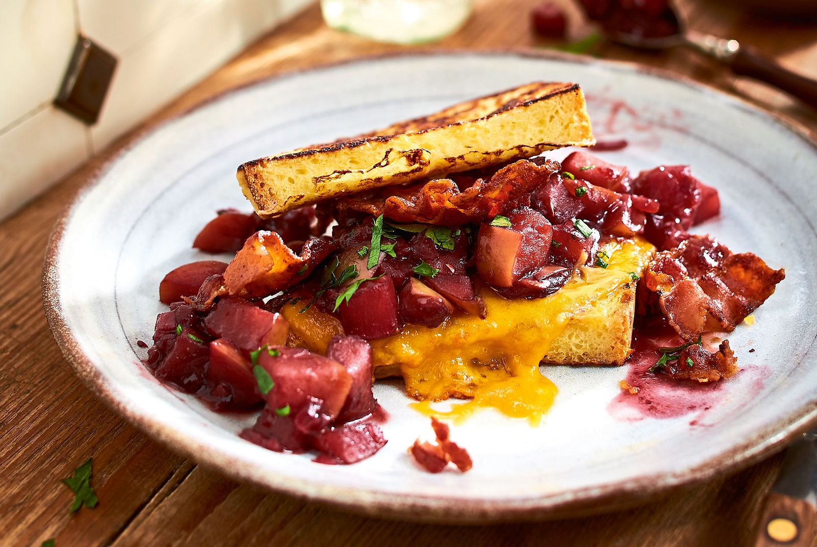 British French Toast mit schnellem Apfelchutney Rezept | LECKER