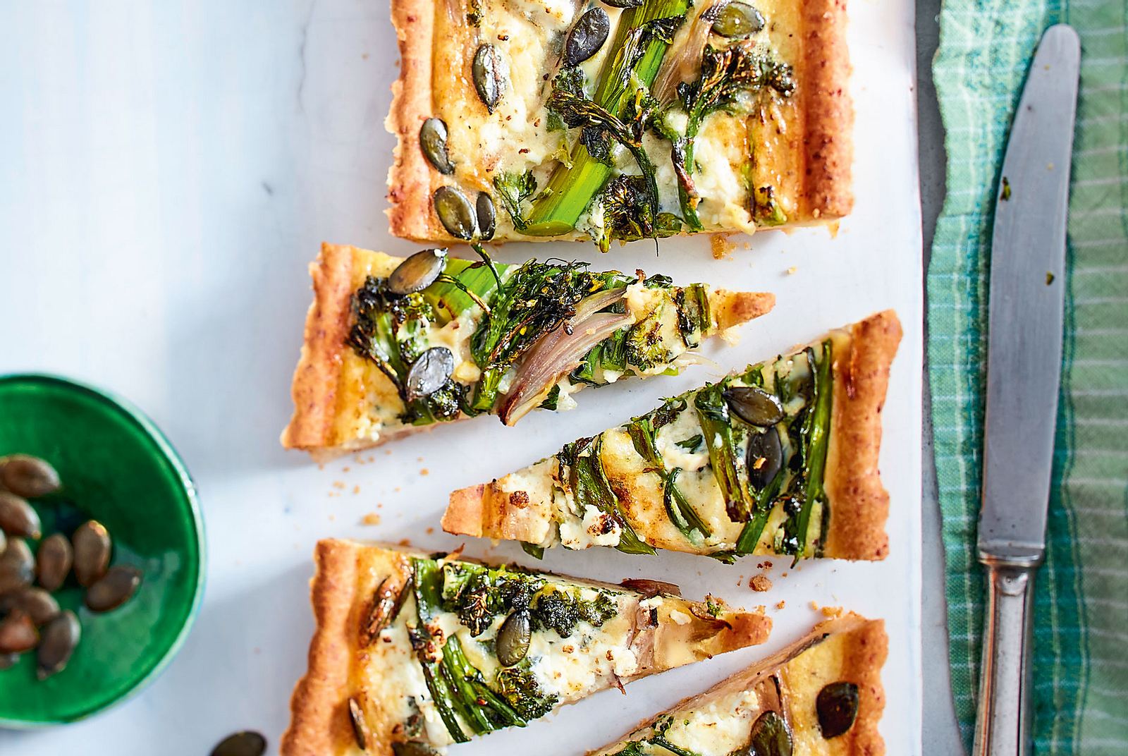 Brokkolini-Tarte „Ewige Jugend“ Rezept | LECKER