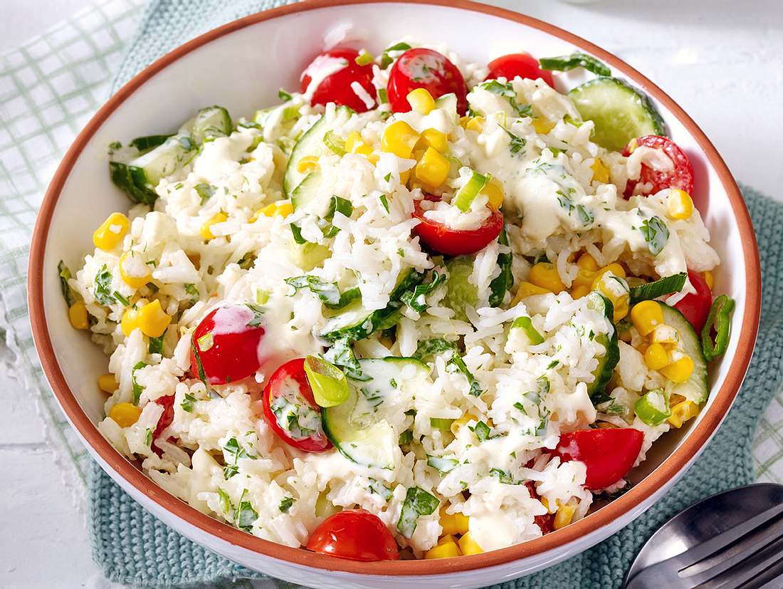 Einfacher Reissalat Rezept | LECKER