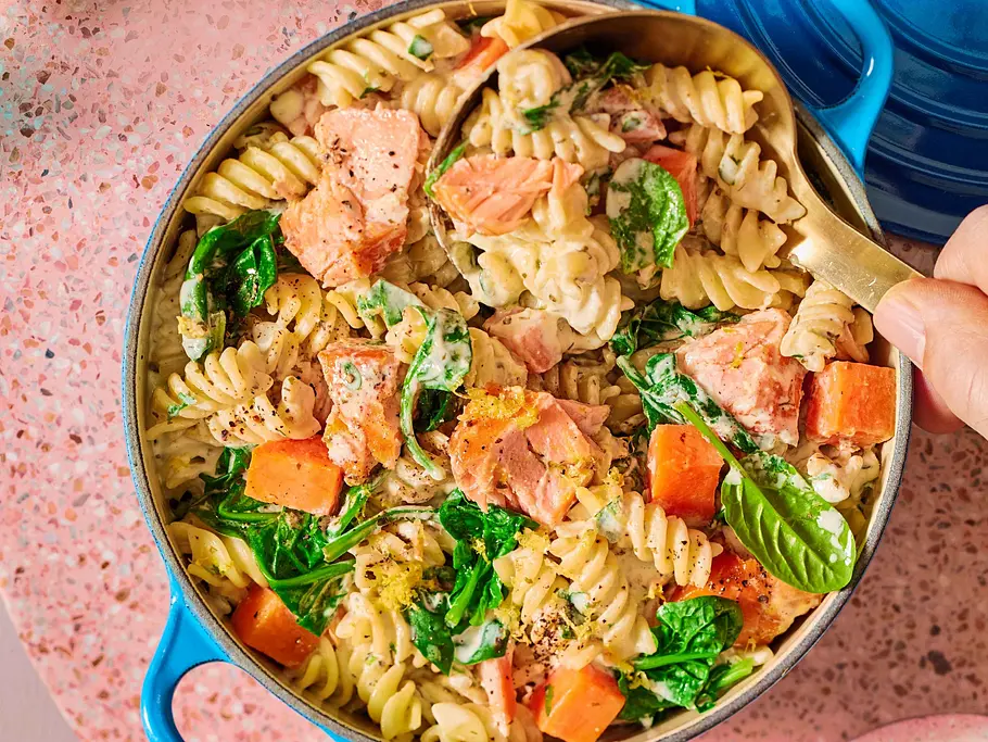 Fusilli Salmone & Spinaci Rezept | LECKER