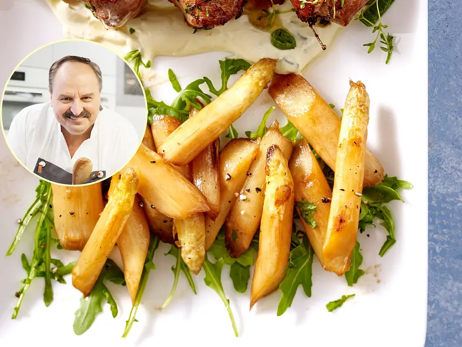 Johann Lafer verrät: "Von dieser einfachen Spargel-Kombi bin ich ein ...