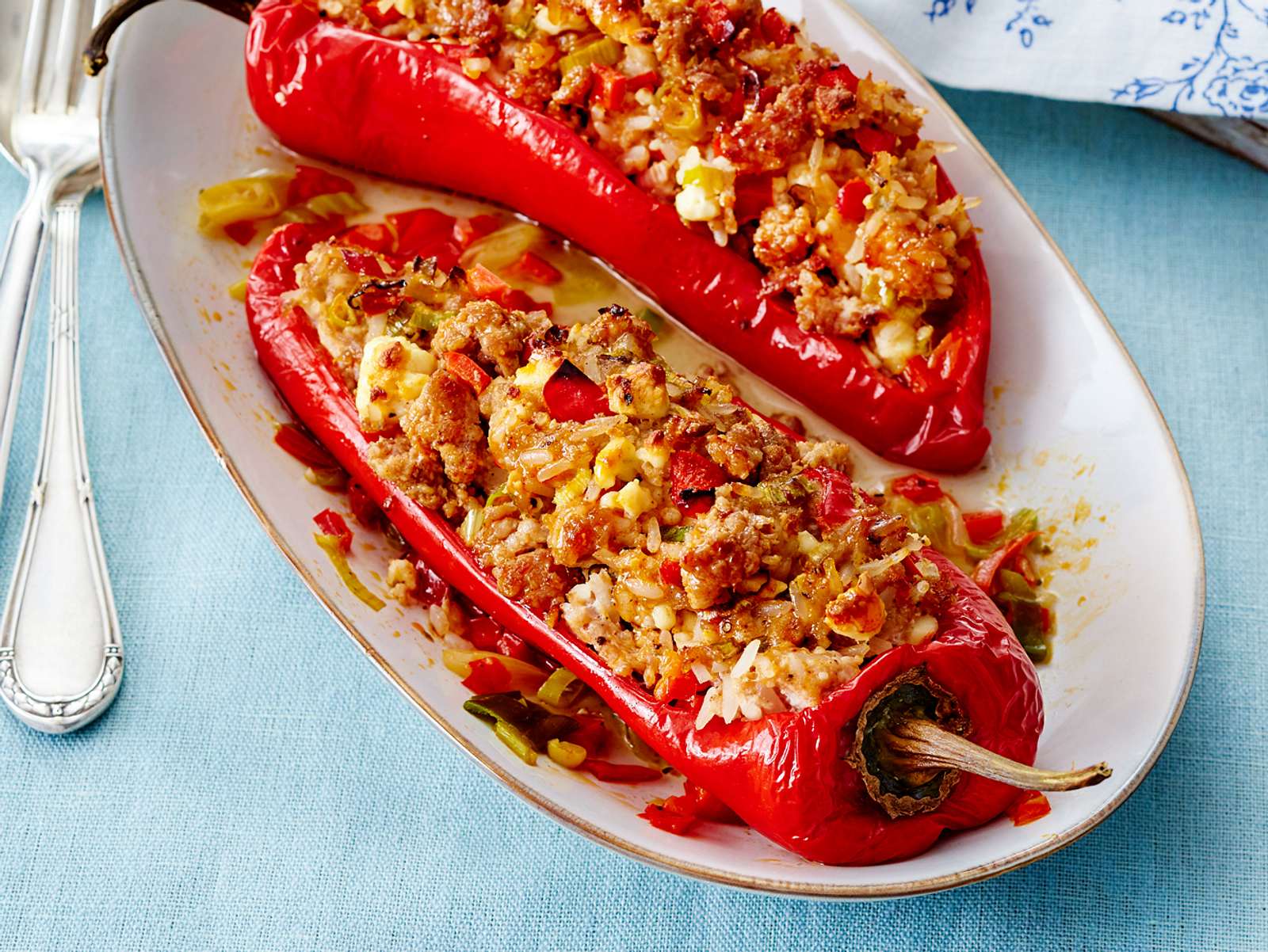 Schone Rezept Gefullte Spitzpaprika Mit Hackfleisch Bilder
