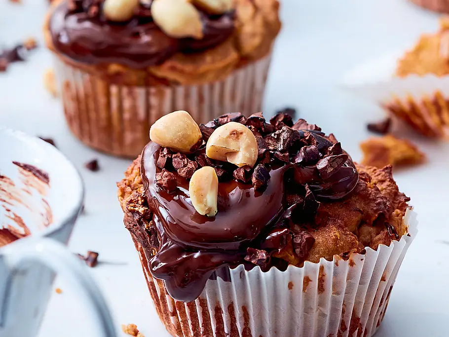 Protein-Muffins ohne Mehl Rezept | LECKER