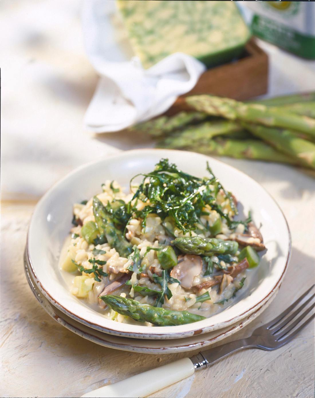 Grünes Spargelrisotto Rezept | LECKER