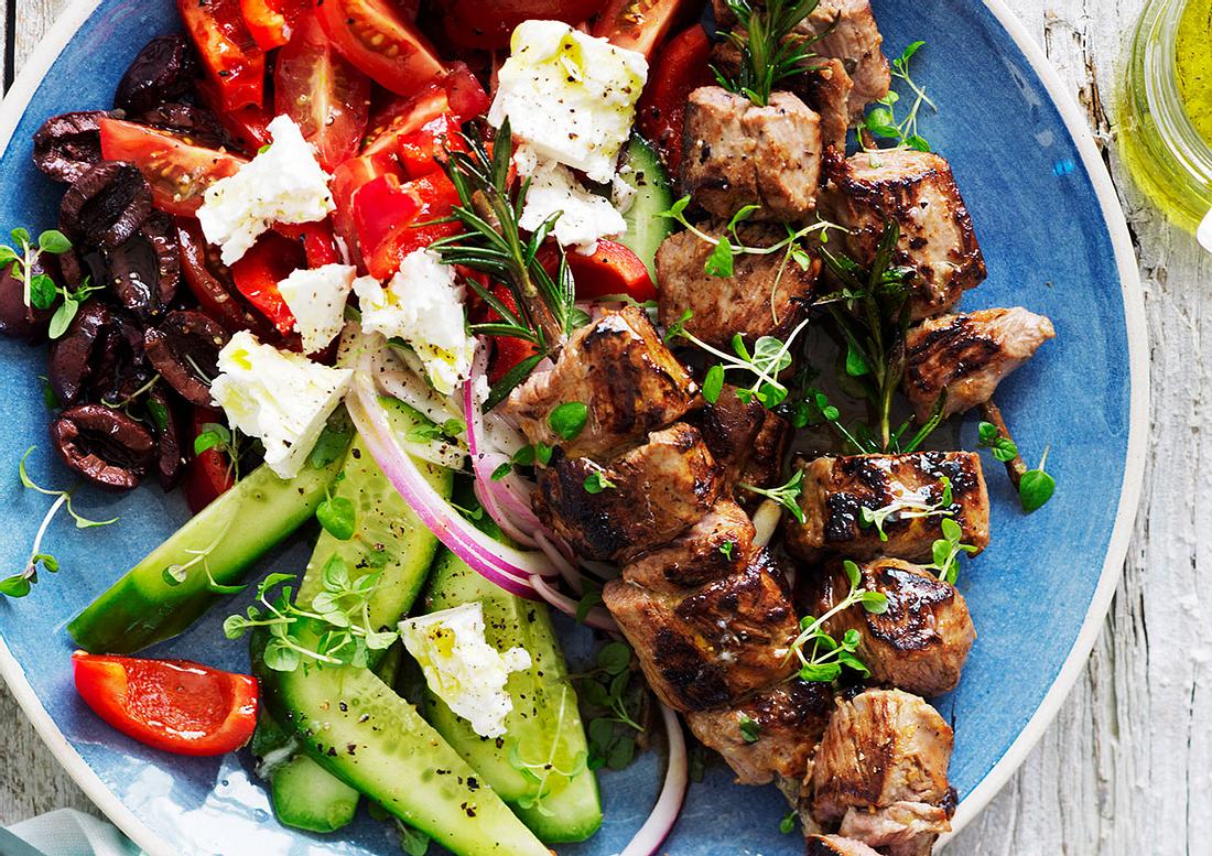 Lamm-Kebab auf Rosmarin-Spießen Rezept | LECKER