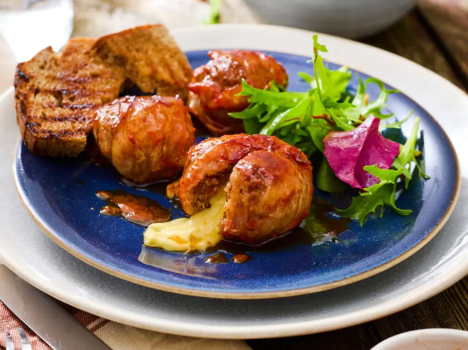 Moink Balls mit Käsefüllung Rezept | LECKER