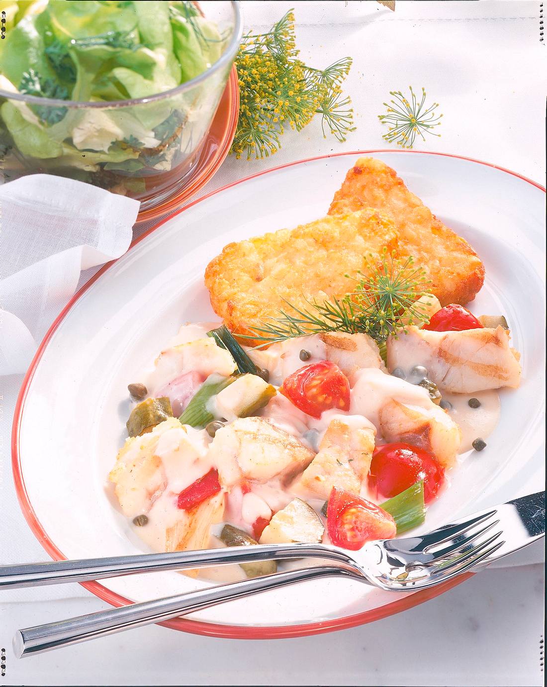 Pikantes Fischragout zu Rösti-Ecken Rezept | LECKER