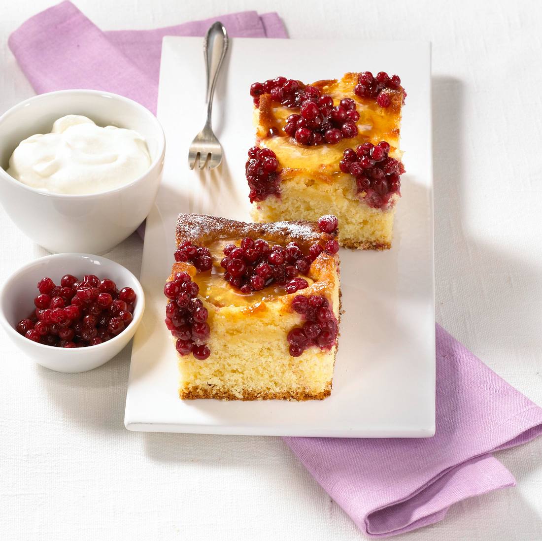 Preiselbeer-Apfel-Kuchen Rezept | LECKER
