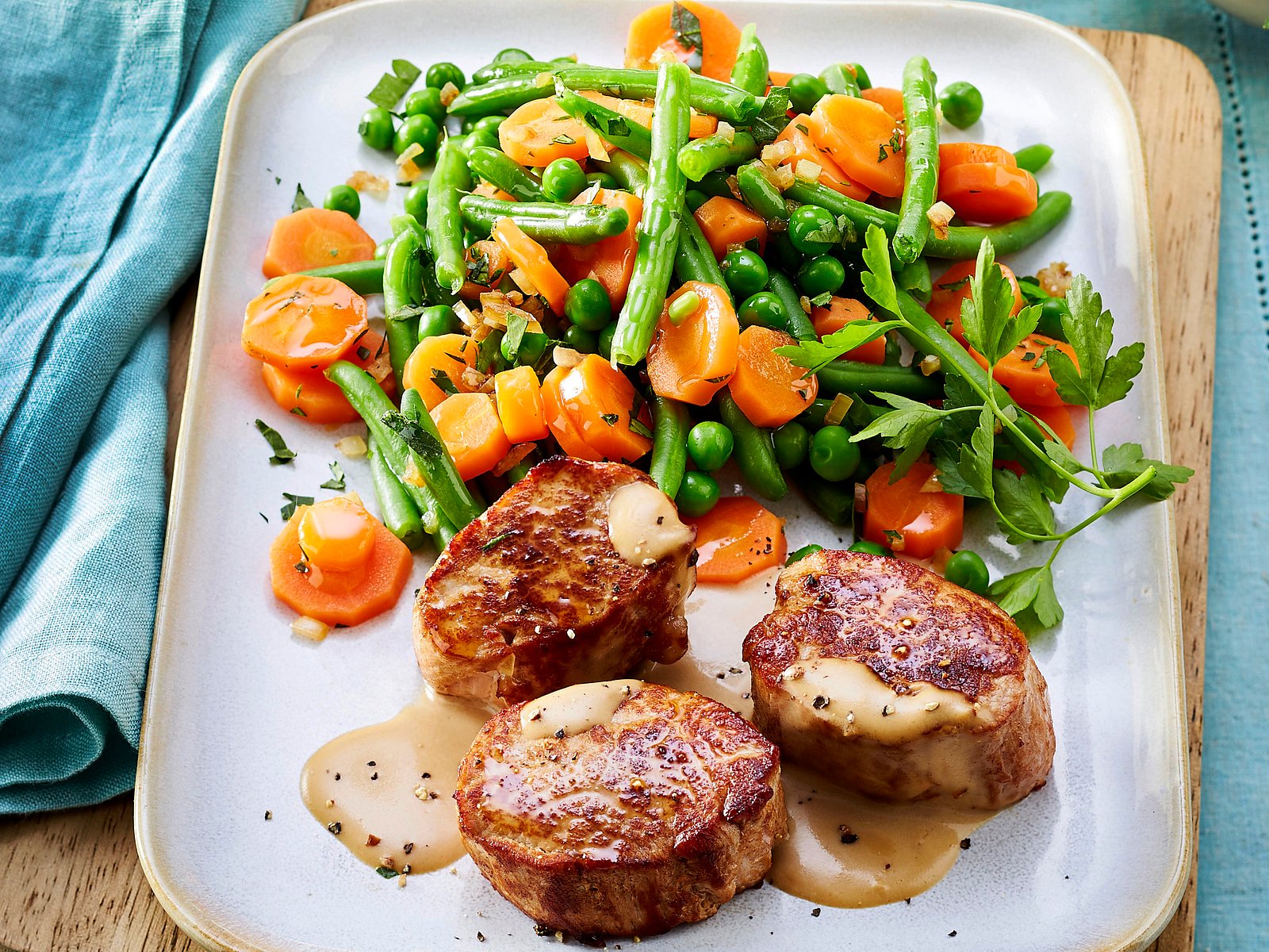 Beilage Zu Schweinemedaillons