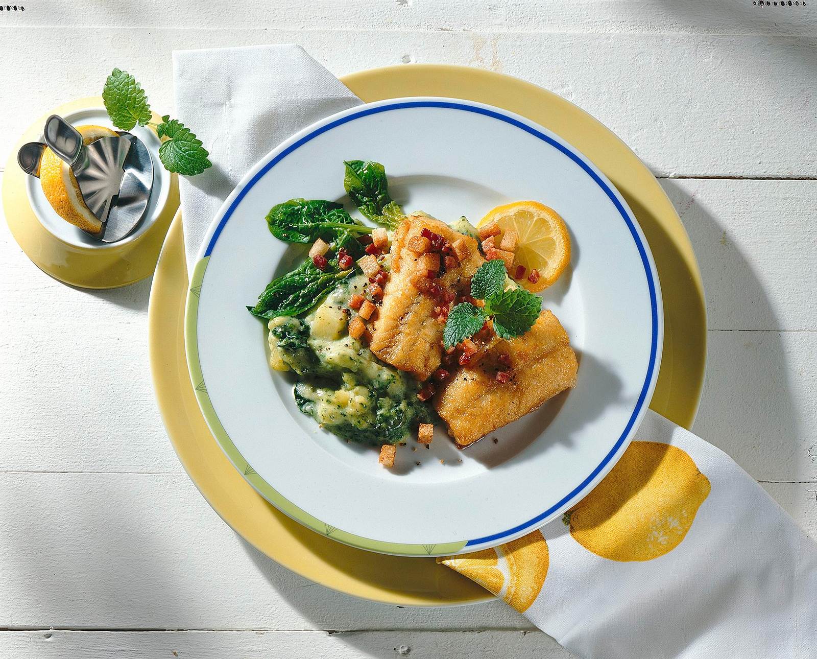 Zander mit Spinat Rezept | LECKER